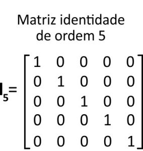 O que é matriz identidade - Matriz identidade de ordem 3